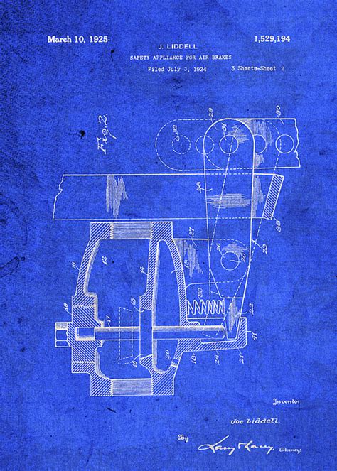 Air Brakes Safety Patent Drawing Blueprints Jigsaw Puzzle By Design