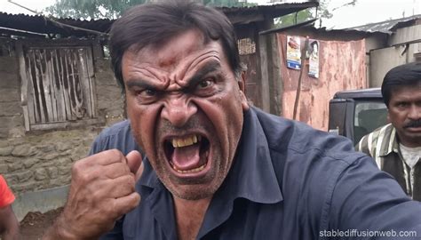 Angry Indian Uncle In Darkness Stable Diffusion Online