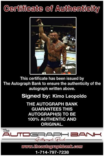 Kimo Leopoldo Signed Authentic 8x10 Free Ship The Autograph Bank