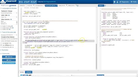 Course Uvm In Systemverilog 1 L74 Writing First Uvm Agent Class Youtube