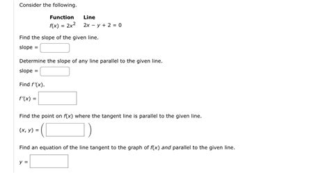 Solved Consider The Following Function Line