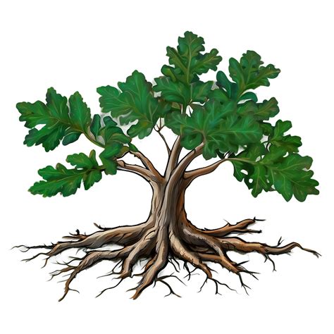Download Oak Tree Root System Png 06262024