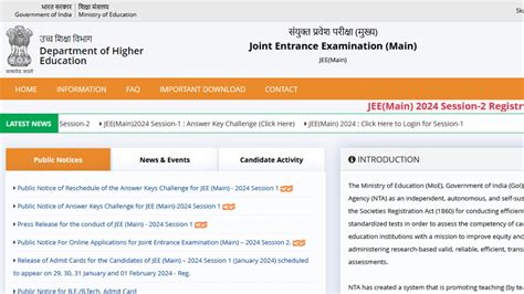 JEE Main Result Session NTA Releases Final Answer Key Jeemain Nta Ac In Questions