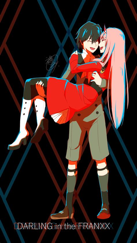 Zero Two And Hiro Darling In The Franxx Drawn By Erikintoki Danbooru