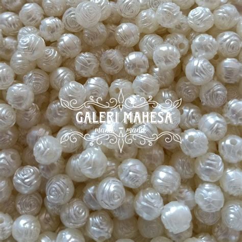 Jual Rose Kancing 8mm Mutiara 1 Pon Shopee Indonesia