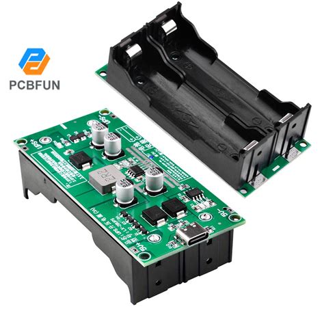 Pcbfun A V Li Ion Battery Charging Module Type C Boost Power Supply Board Shopee