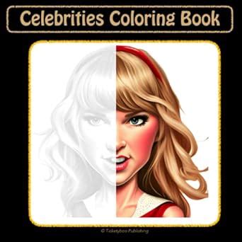Celebrity Coloring Book Adult Coloring Book Caricatures