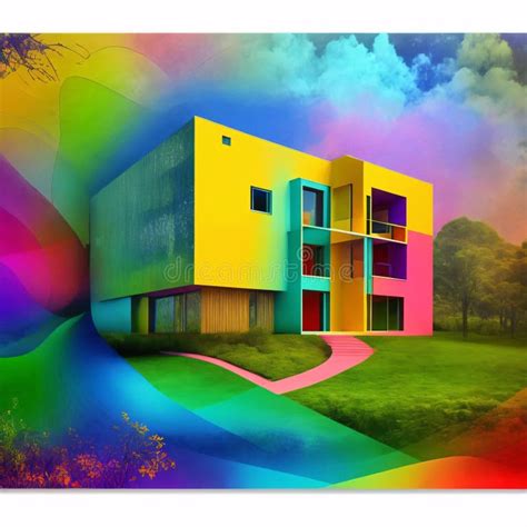 Building Project Plan Blueprint Of A Modern House Designed Using