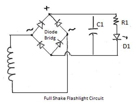 Faraday Flashlight Schematic Simple Faraday Flashlight Circu