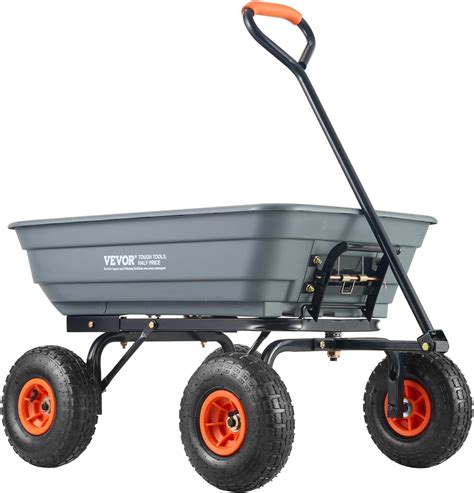 Gorilla Carts Heavy Duty 12 Cubic Foot Poly Yard Dump Cart
