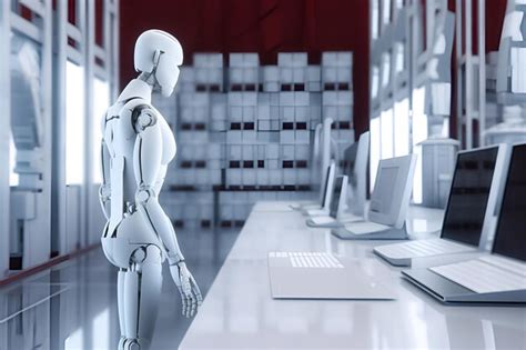 Premium Photo Ai Bot Working In Modern Nuclear Power Plant To Control