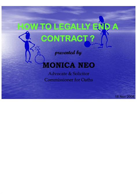 Pdf How To Legally End A Construction Contract Dokumen Tips