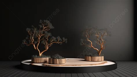 3d 렌더로 나뭇가지로 장식된 제품 디스플레이 플랫폼 화장품 연단 호화 연단 3d 제품 배경 일러스트 및 사진 무료 다운로드 Pngtree