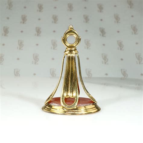 Elegant Victorian Fob With Double Headed Eagle Seal Gsl