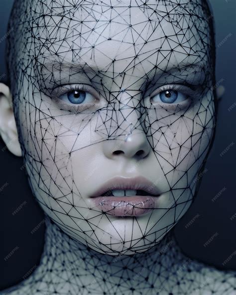 Premium Ai Image Generative Ai Futuristic And Technological Scanning Of Face For Facial