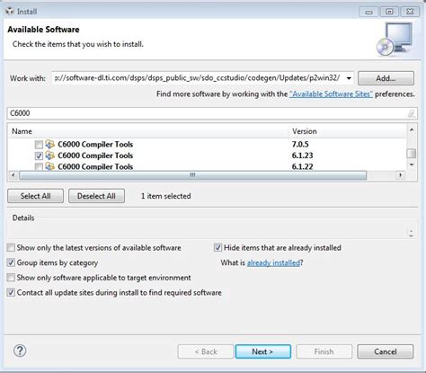 Impossible To Download Any C6x Compiler V6 Y Z Code Composer Studio Forum Code Composer