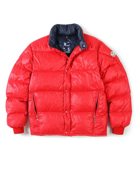 Moncler × Vintage Moncler Vintage Down Puffer Jacket Red 90s Grailed