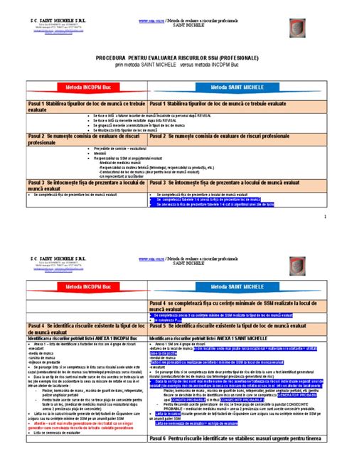 Model Evaluare Risc Pdf