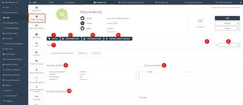 Contact Card Support Salesmanago Customer Engagement Platform For