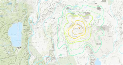 Magnitude 5 8 Earthquake In Lyon County Nevada