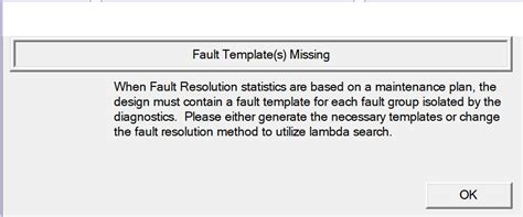 Topic Fault Isolation Report Setup