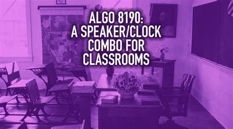Algo 8190 Network Connected Speaker Clock Combo For Classrooms IP Phone Warehouse