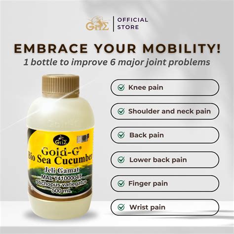 Gold G ® Jeli Gamat Bio Sea Cucumber 金牌海参精华液 500ml X 4 Bottles Shopee Malaysia