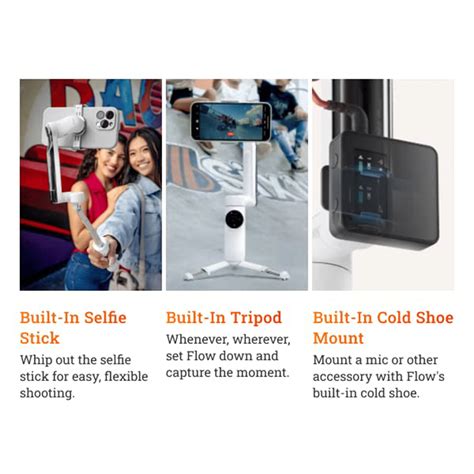 Buy Insta360 Flow 3 Axis Gimbal For Mobile Deep Track 3 0 Grey Online Croma