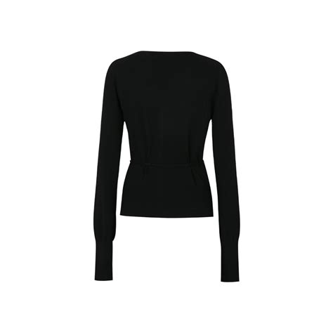 W 보헤미안 서울 버튼 브이넥 니트 가디건 블랙 Bohemian Seoul Kream