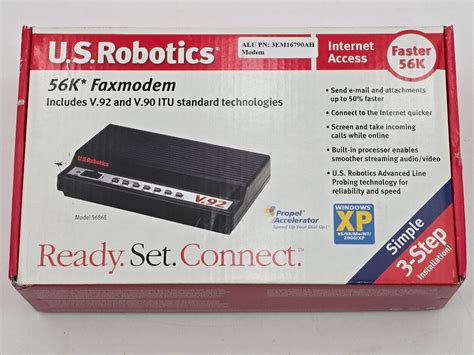 Us Robotics Usr5686e 56k V 92 External Serial Data Fax Modem New