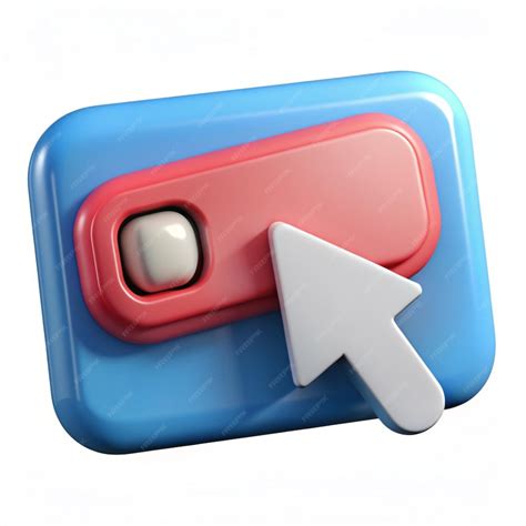 3d search bar icon click here web button icon computer mouse cursor
