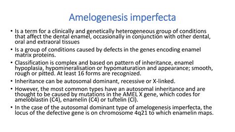 Amelogenesis Imperfecta Pptx