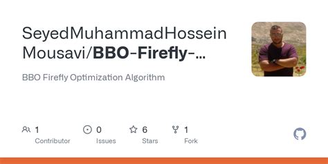 Github Seyedmuhammadhosseinmousavibbo Firefly Optimization Algorithm