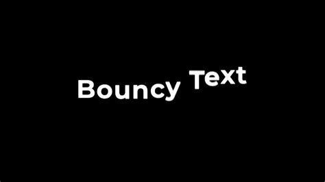 Text Bounce Animation Tutorial In After Effects No Plugins Youtube
