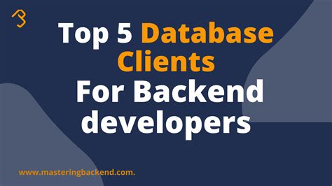 🚀 Top 5 Database Clients For Backend Mastering Backend Facebook