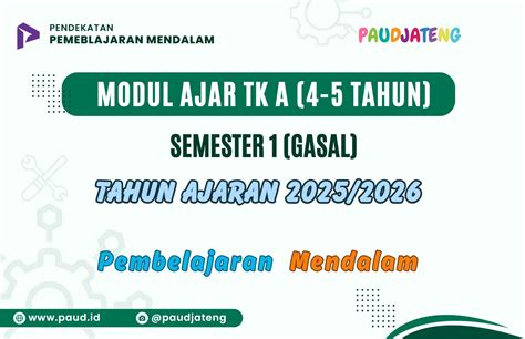 Modul Rpp Tk A Semester 1 20252026 Pembelajaran Mendalam
