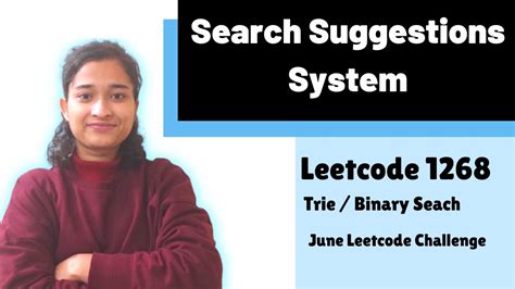 Search Suggestions System Leetcode 1268 Trie Binary Seach Youtube
