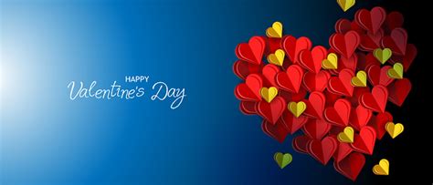 해피 발렌타인 데이 인사말 카드 큰 마음은 작은 마음으로 이루어져 있습니다 휴일 배경 디자인 벡터 일러스트 레이 션 개념에 대한 스톡 벡터 아트 및 기타 이미지 Istock