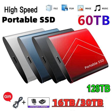 External Ssd Hard Disk 128163060128tb Portable Ssd Solid State Drives Usb 31 Type C