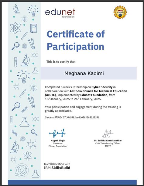 Cybersecurity Internship Learning Cybersec Edunetfoundation Networking Ethicalhacking