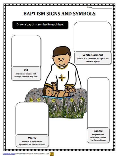 Free Printable Symbols Of Baptism Worksheet Printable Calendars At A