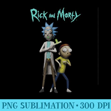 Rick And Morty 3d Model Texture Adult Cartoon Fashion Prin Inspire