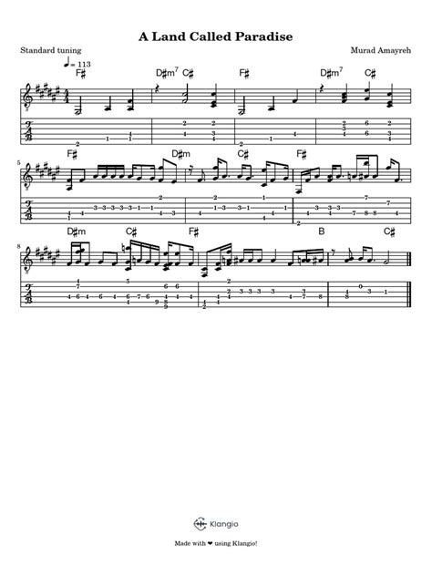 Chords For A Land Called Paradise Pdf