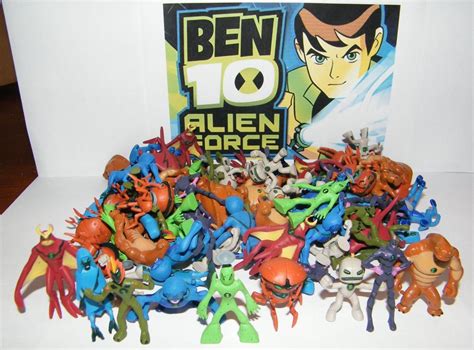 Ben 10 Alien Force Mega Figure Set Playset Of 50 Alien Toys Party