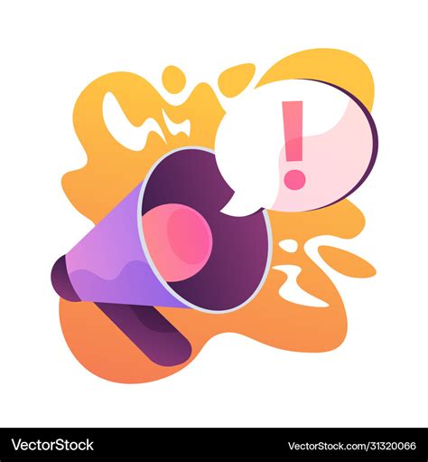 Attention Concept Metaphor Royalty Free Vector Image