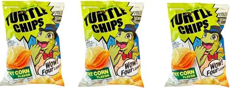 Korean Orion New Four Layers Turtle Chips Corn Soup Flavor