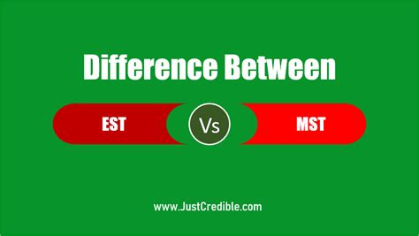 Difference Between EST And MST EST Vs MST Just Credible