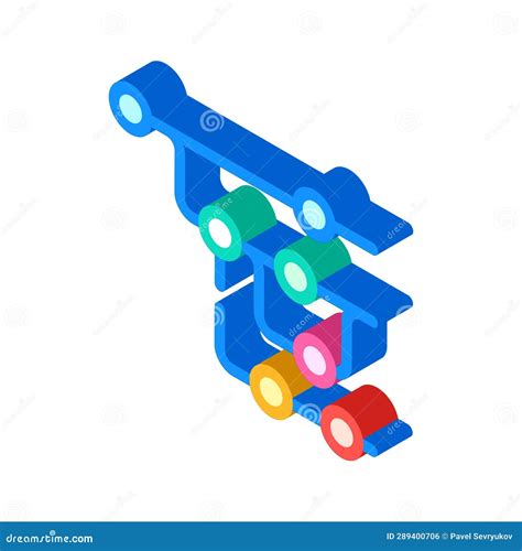 Version Control Software Isometric Icon Vector Illustration Stock Illustration Illustration Of