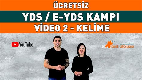 YDS E YDS Kampı Video Serisi Video KELİME YouTube