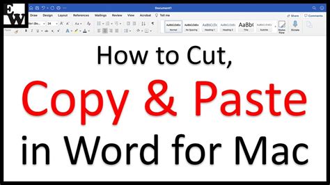 How To Cut And Paste In Word With Keyboard